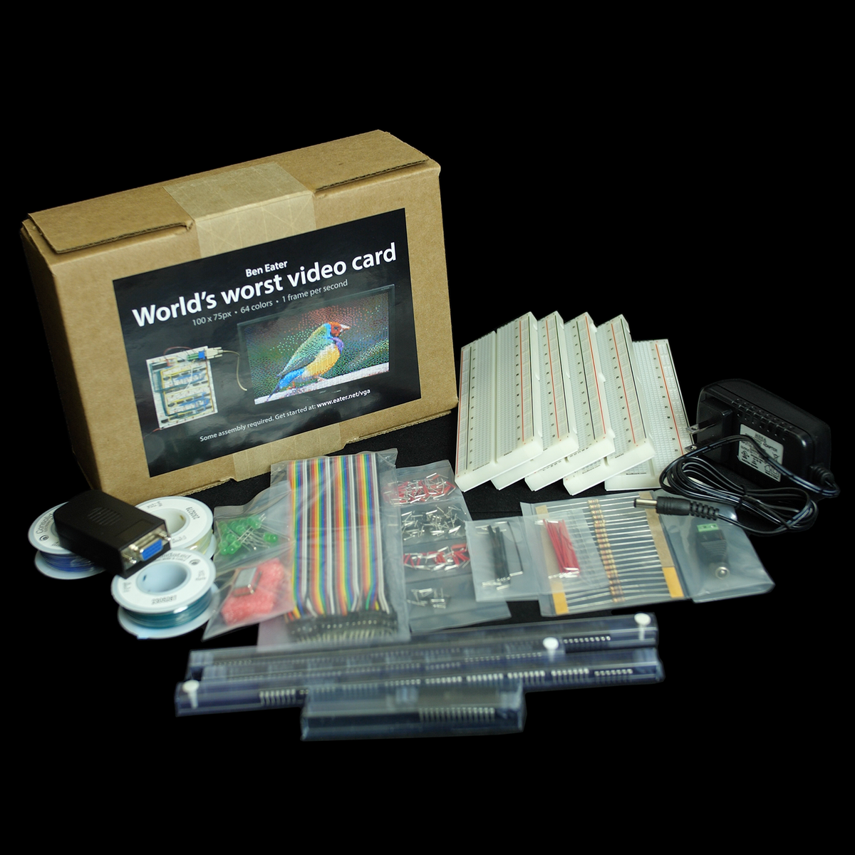 “World’s worst video card” kit – Ben Eater